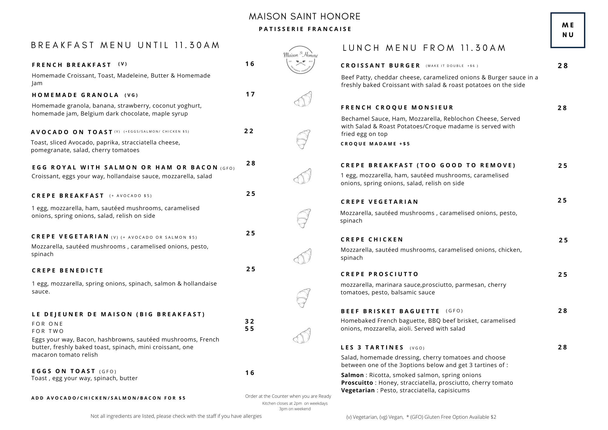 Restaurant - SWAN VALLEY French Sweet French Sweet – Maison Saint-Honoré